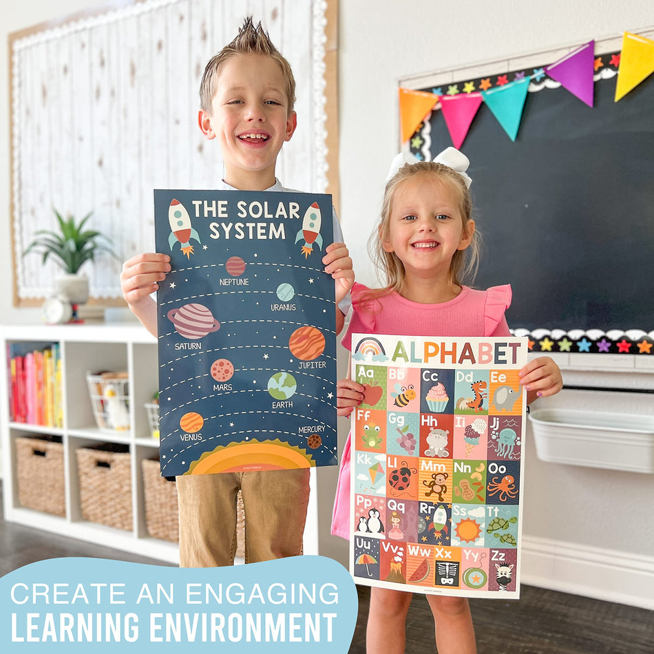 16 Boho Educational Posters (alphabet, months, numbers & more ...