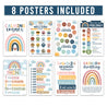 8 Boho Calming Corner Classroom Posters | Hadley Designs