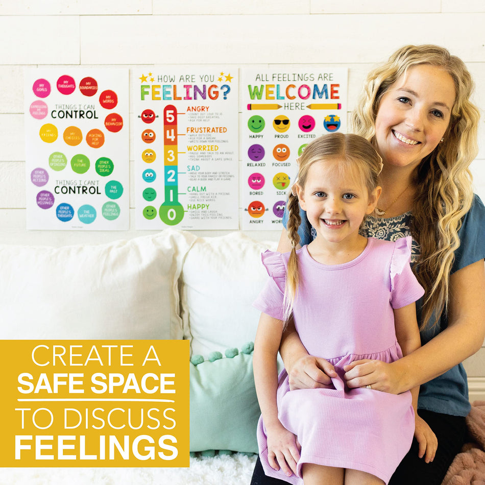 8 Colorful Calming Corner Classroom Posters | Hadley Designs