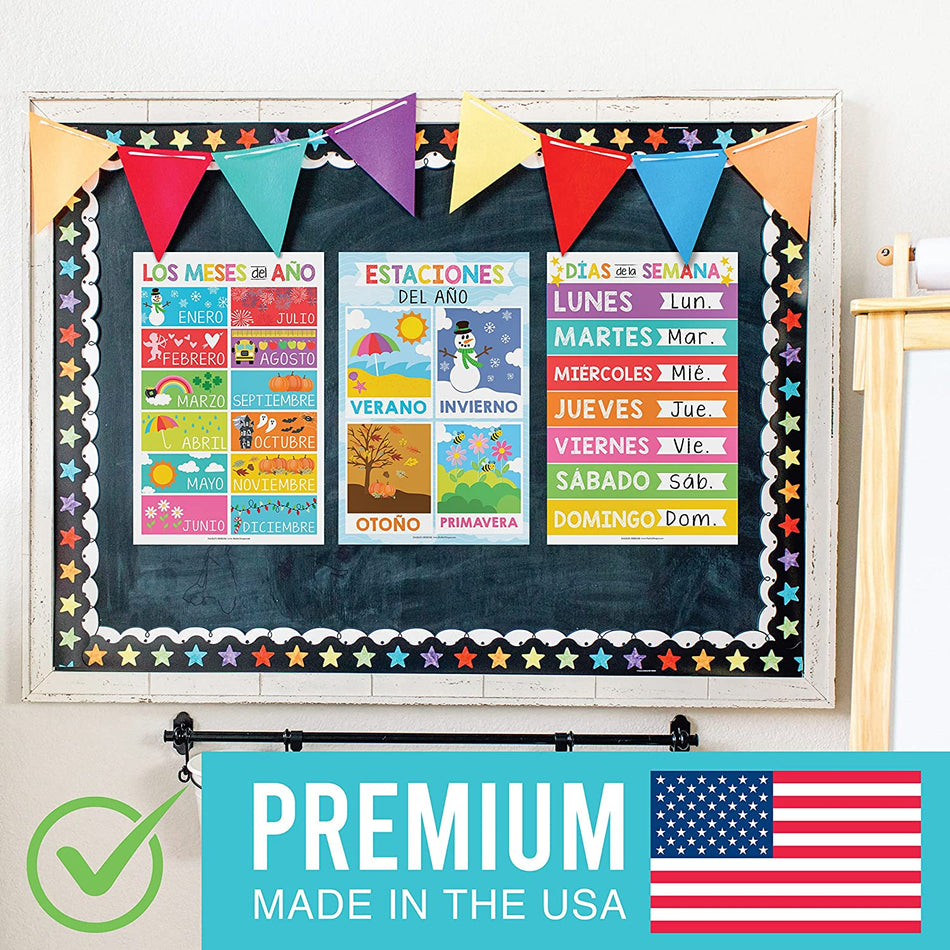 12 Spanish Educational Posters | Hadley Designs