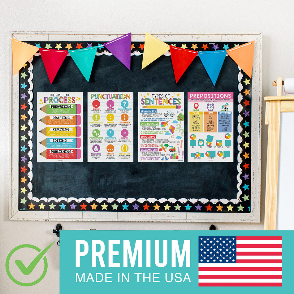12 Colorful, Laminated Parts Of Speech Posters | Hadley Designs ...