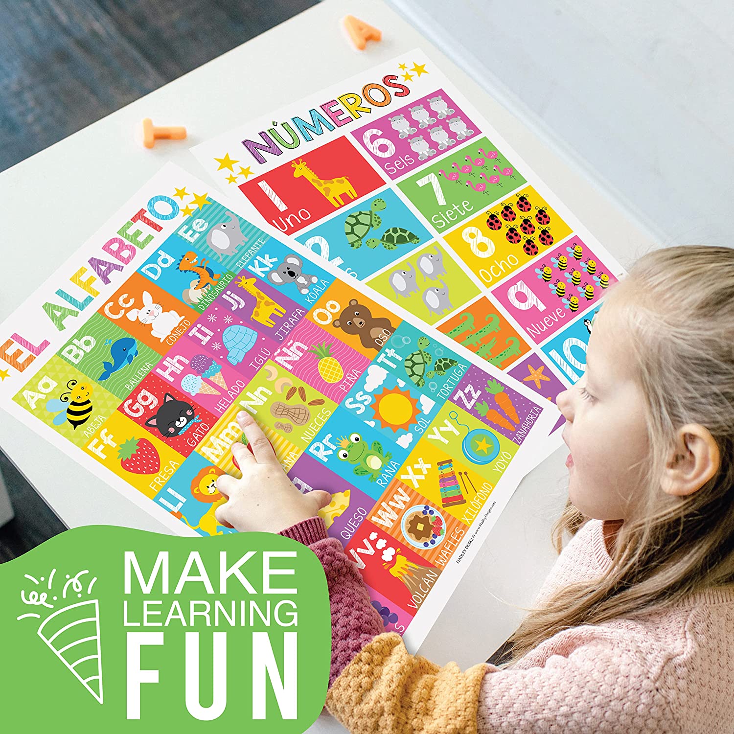 12 Spanish Educational Posters | Hadley Designs