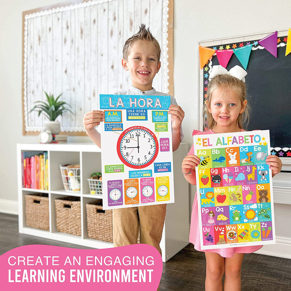 12 Spanish Educational Posters | Hadley Designs