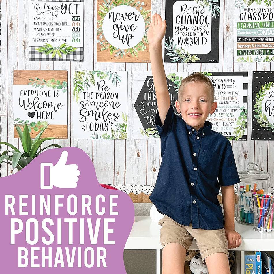 9 Farmhouse Motivational Classroom Signs | Hadley Designs