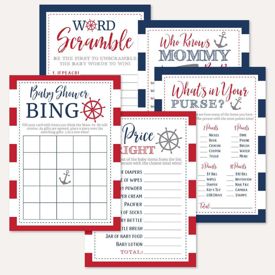 Ahoy Baby Printable Template It's A Boy Baby Shower Invitation Free