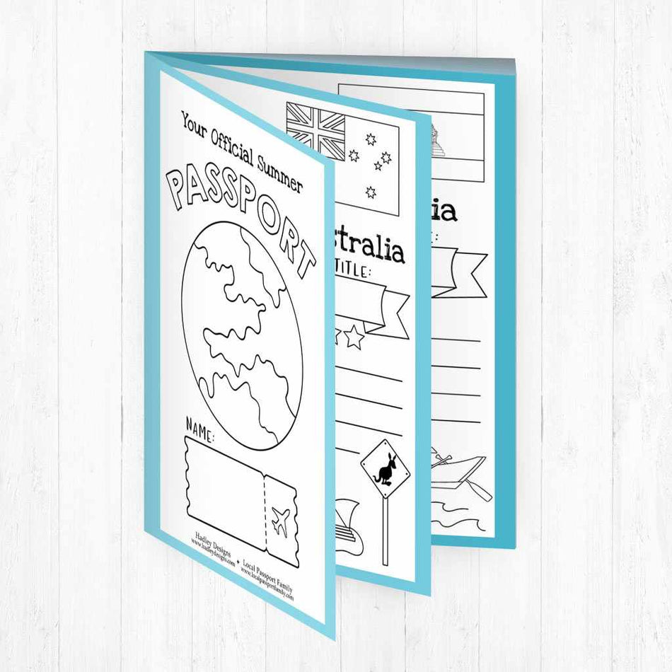 Printable Alphabet Passport Template | Hadley Designs - Printables