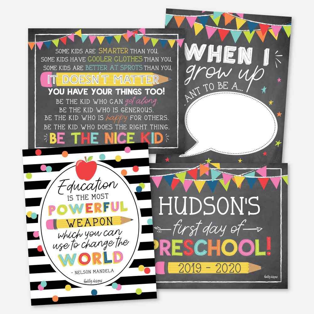 Printable Back to School Package Template | Hadley Designs
