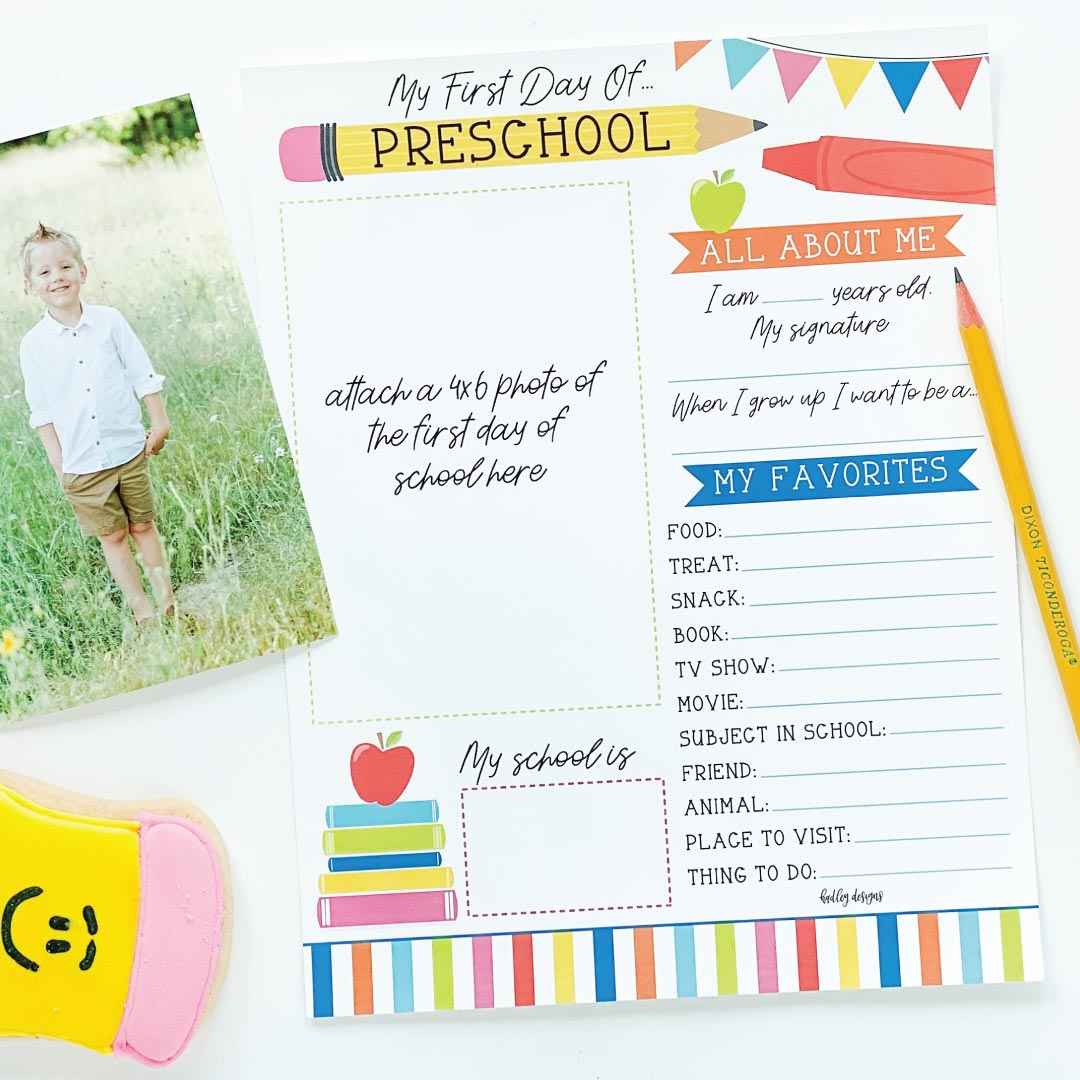 Printable Back to School Package Template | Hadley Designs