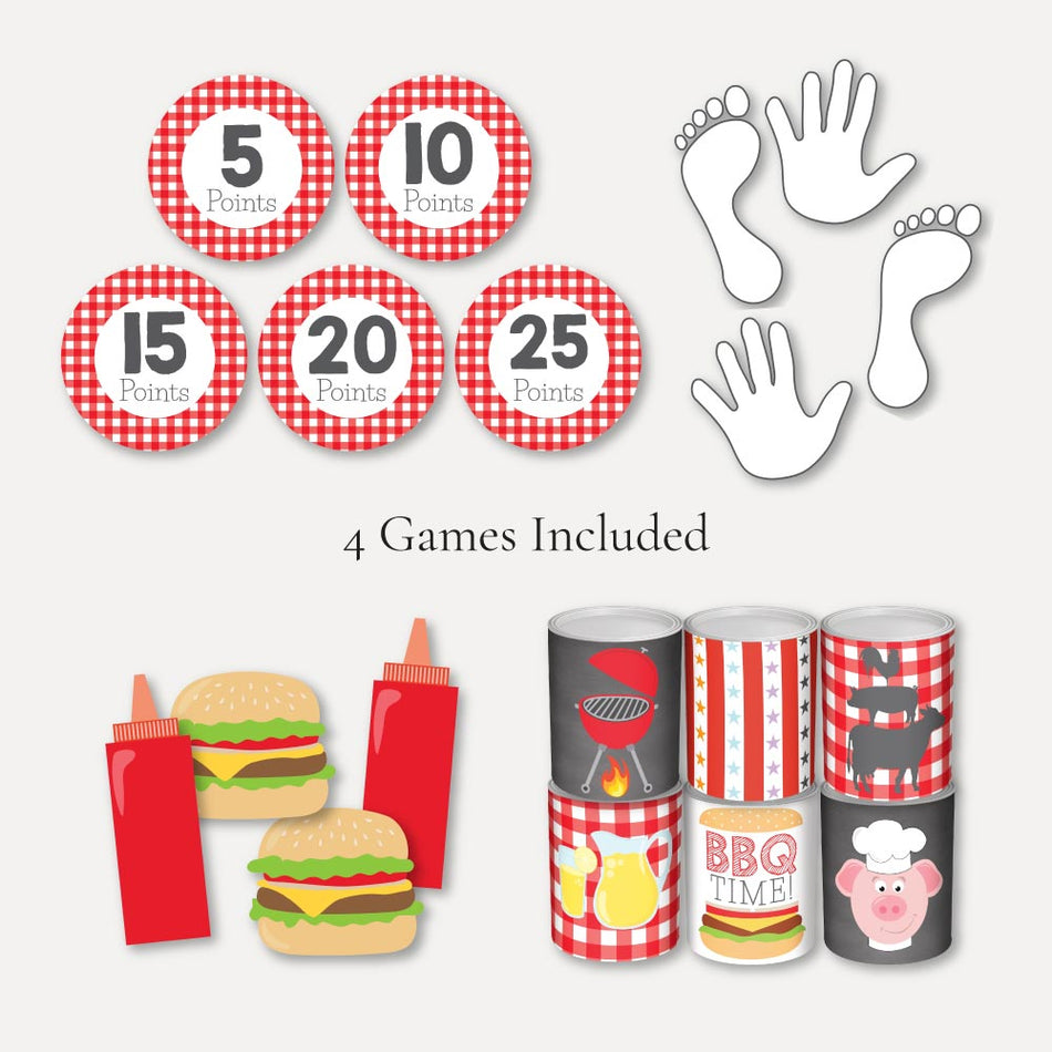 Printable Backyard BBQ Complete Package Template | Hadley Designs