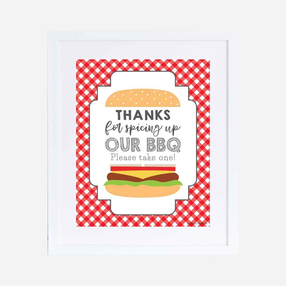 Printable Backyard BBQ Signs Package Template | Hadley Designs