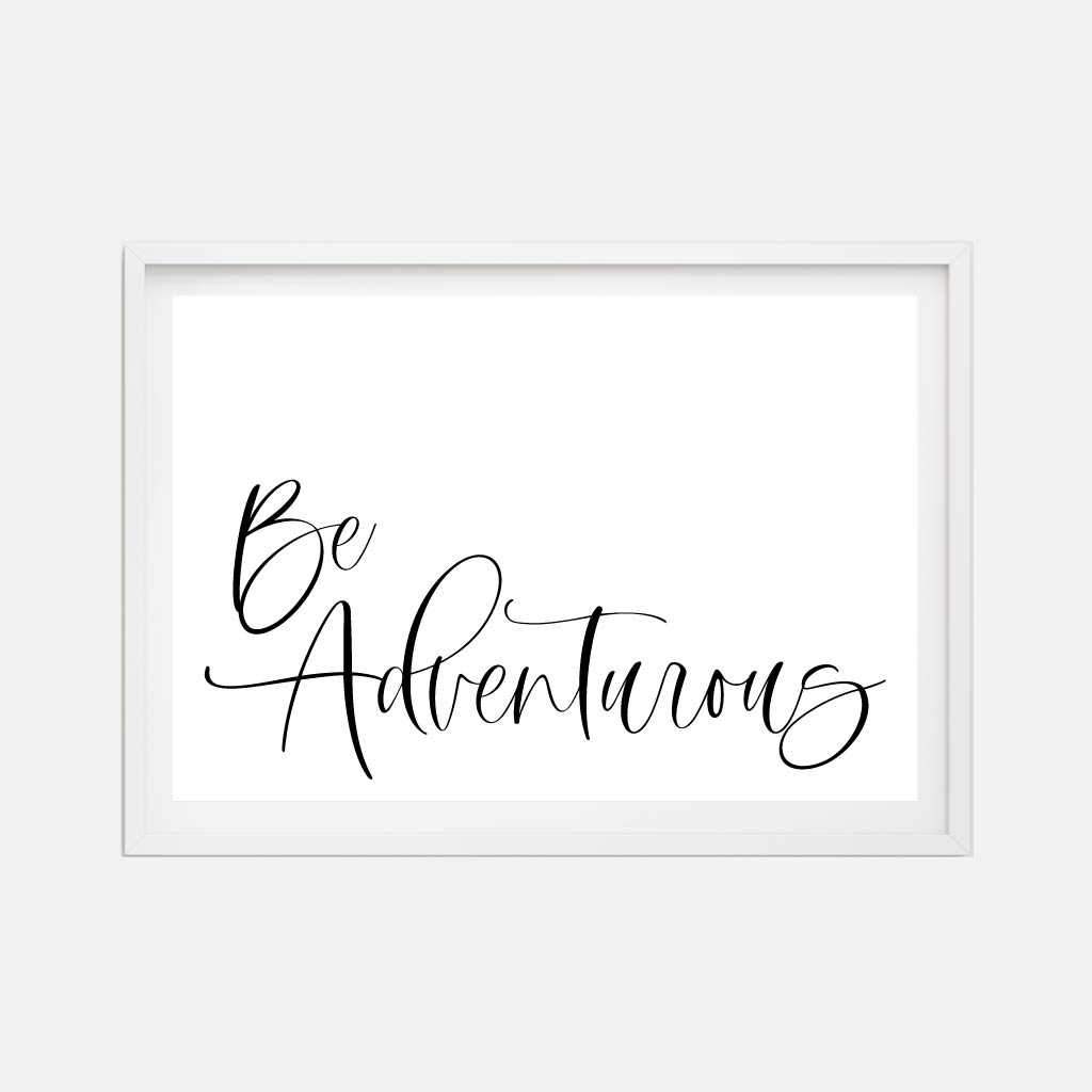 Printable Be Adventurous Wall Art Template | Hadley Designs - Printables