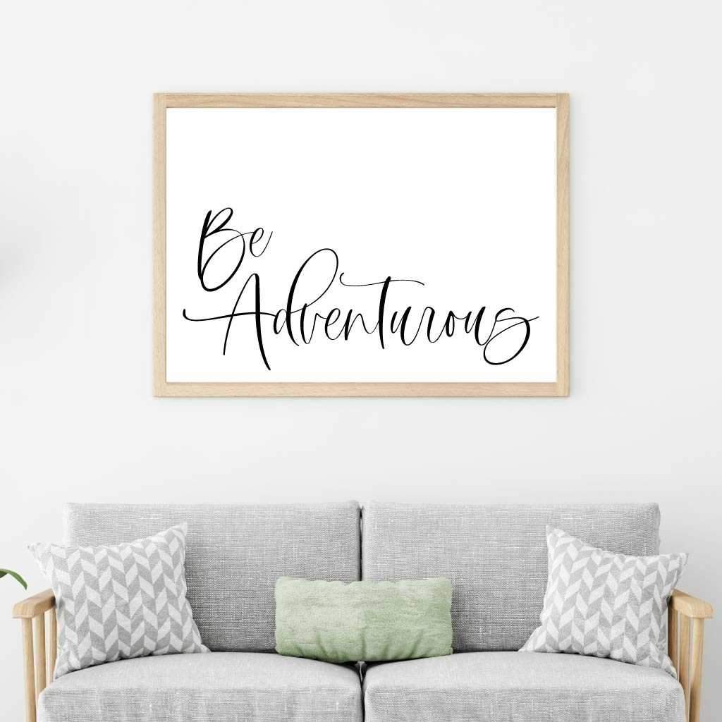Printable Be Adventurous Wall Art Template | Hadley Designs - Printables