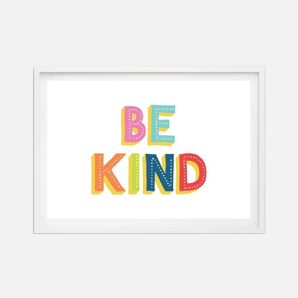 Printable Be Kind Wall Art Template | Hadley Designs - Printables