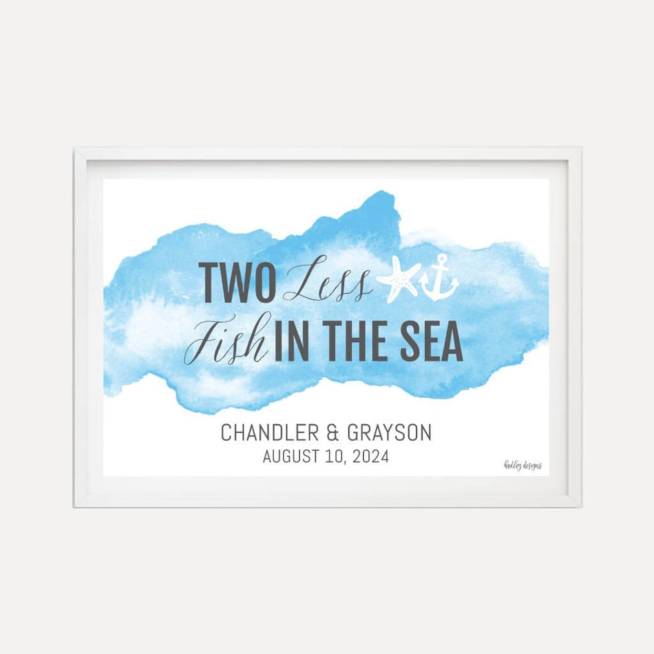 Printable Beach Wave Wedding Welcome Sign Template | Hadley Designs