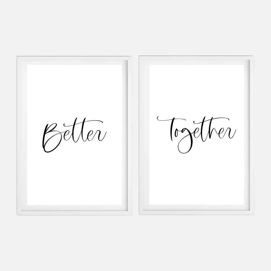 Printable Better Together 2 Wall Art Template | Hadley Designs - Printables