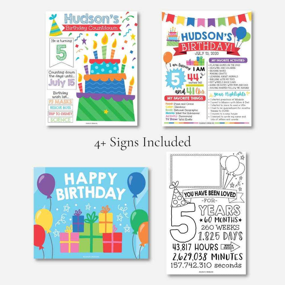 Printable Birthday Party Package Templates | Hadley Designs - Printables