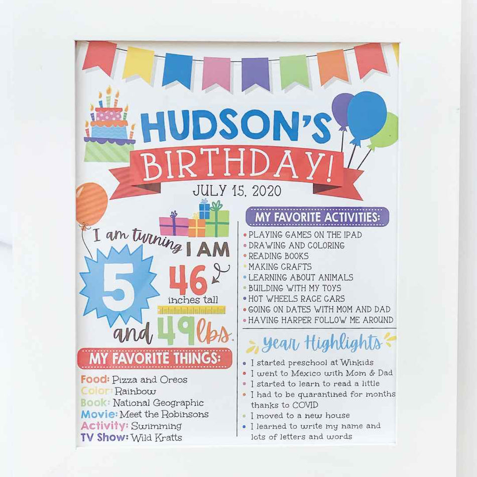 Printable Birthday Interview Template | Hadley Designs - Printables