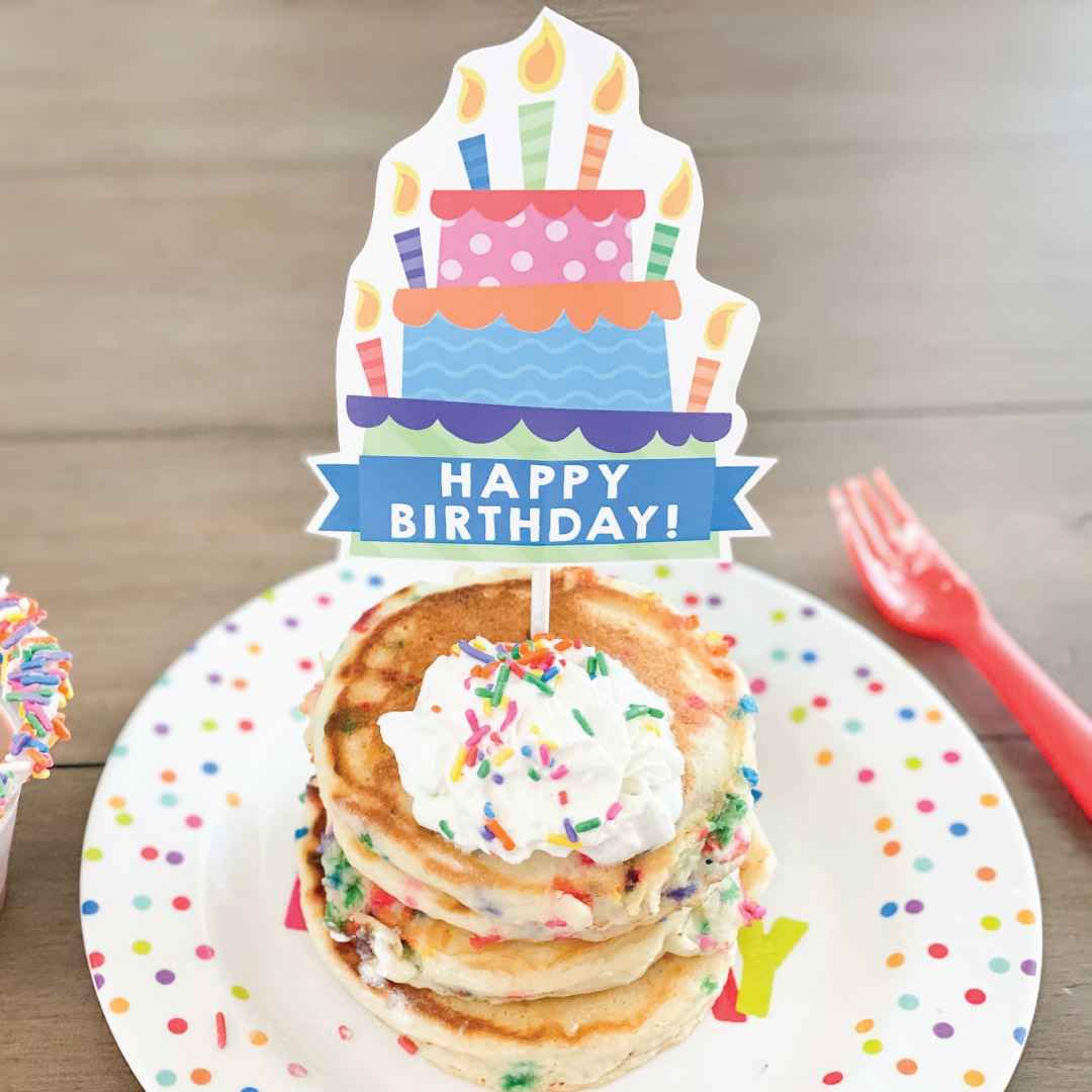 Printable Birthday Cake Topper Template | Hadley Designs