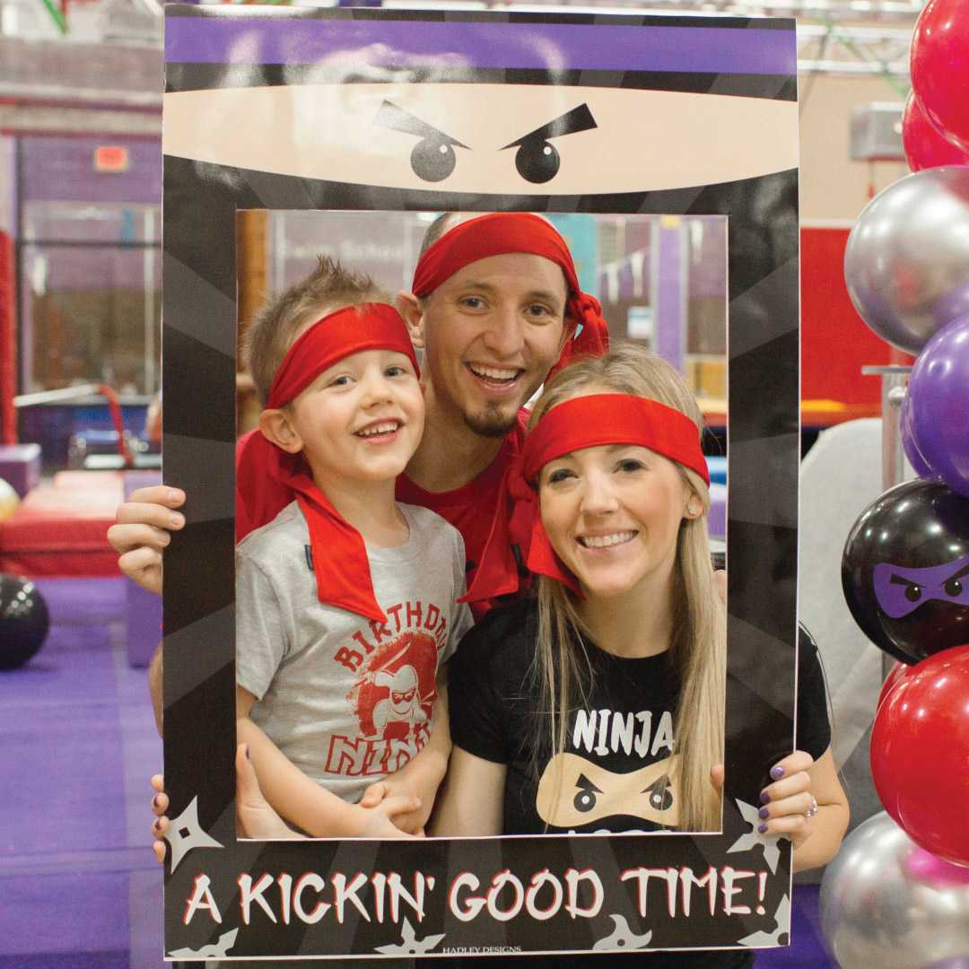Printable Ninja Kids Party Photo Frame Template | Hadley Designs ...