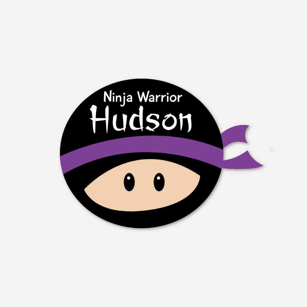 Printable Ninja Kids Party Place Card Template | Hadley Designs