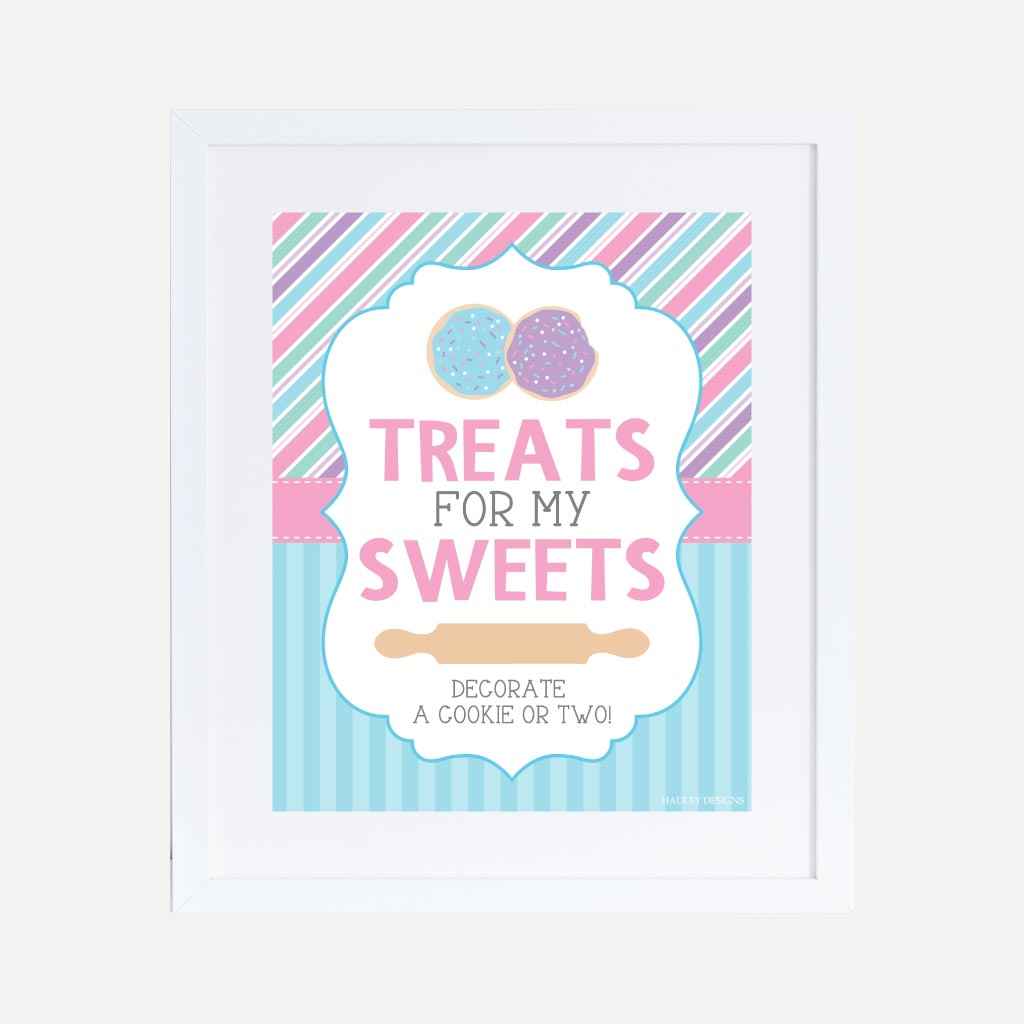 Printable Cookie Decorating Sign Templates | Hadley Designs - Printables