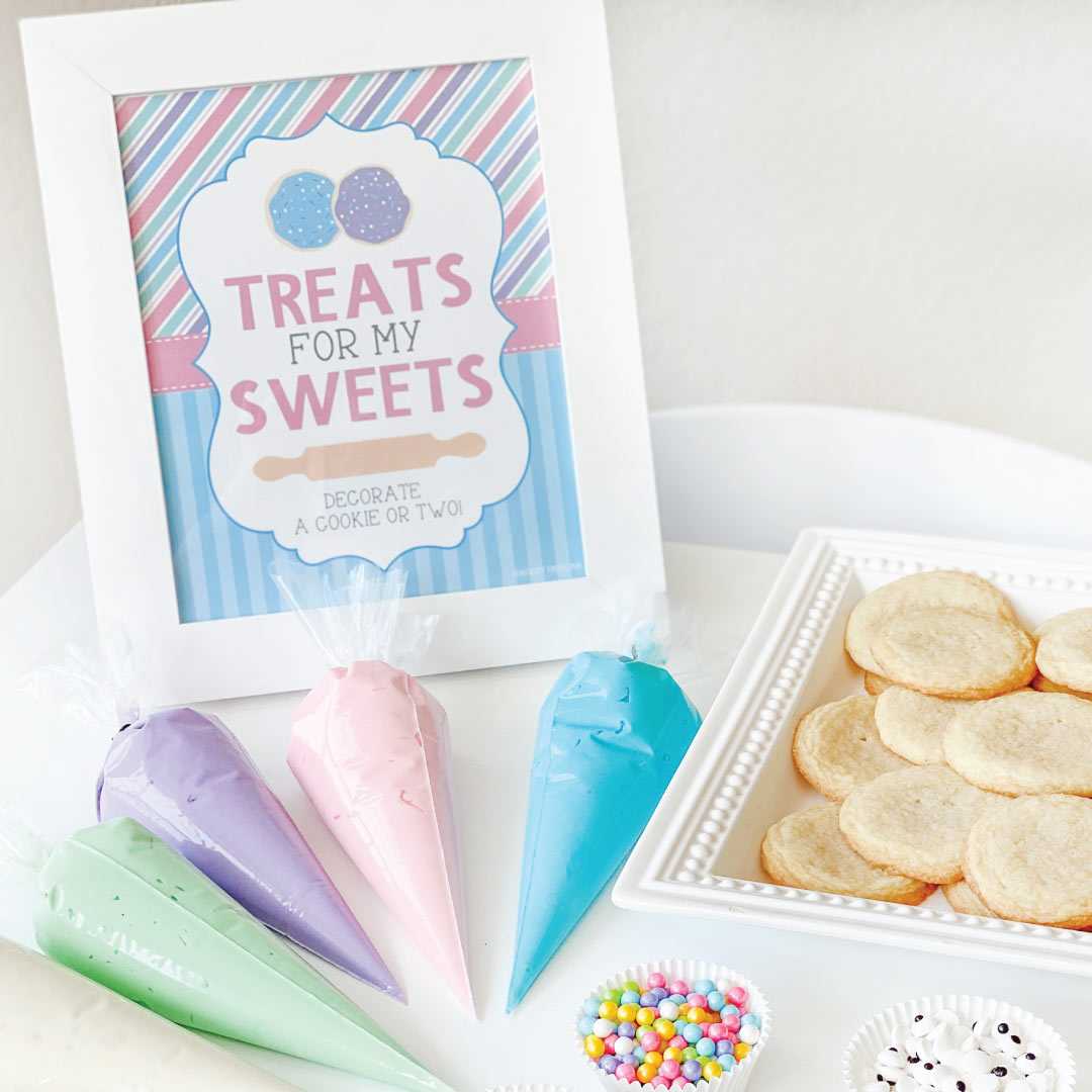 Printable Cookie Decorating Sign Templates | Hadley Designs - Printables