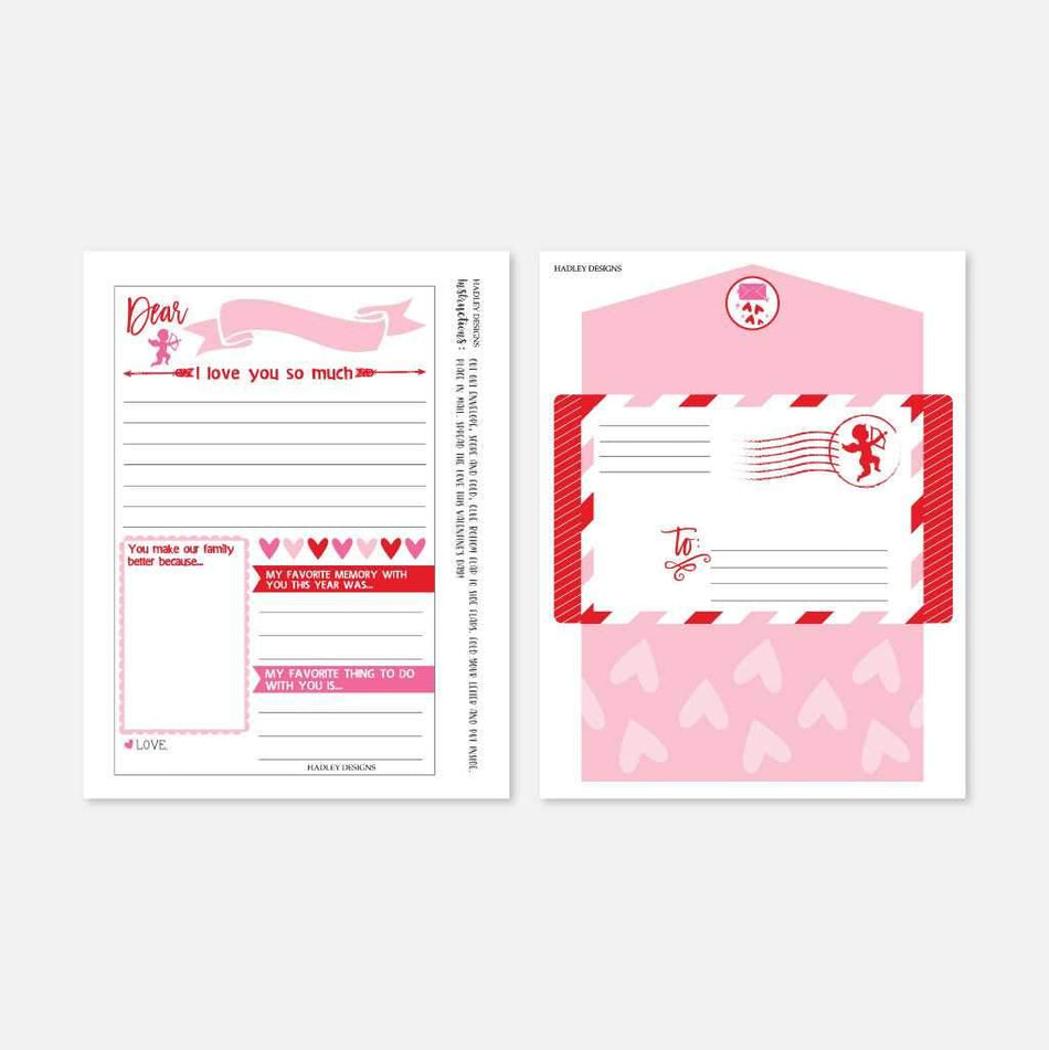 Valentines Mail Envelope Printable