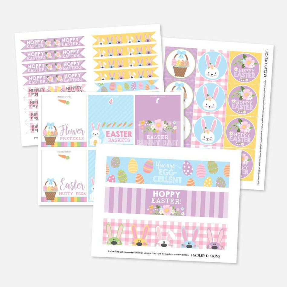 Printable Easter Party Complete Package Templates | Hadley Designs ...