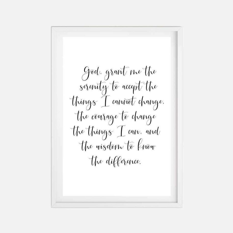 Printable God Grant Me Wall Art Template | Hadley Designs
