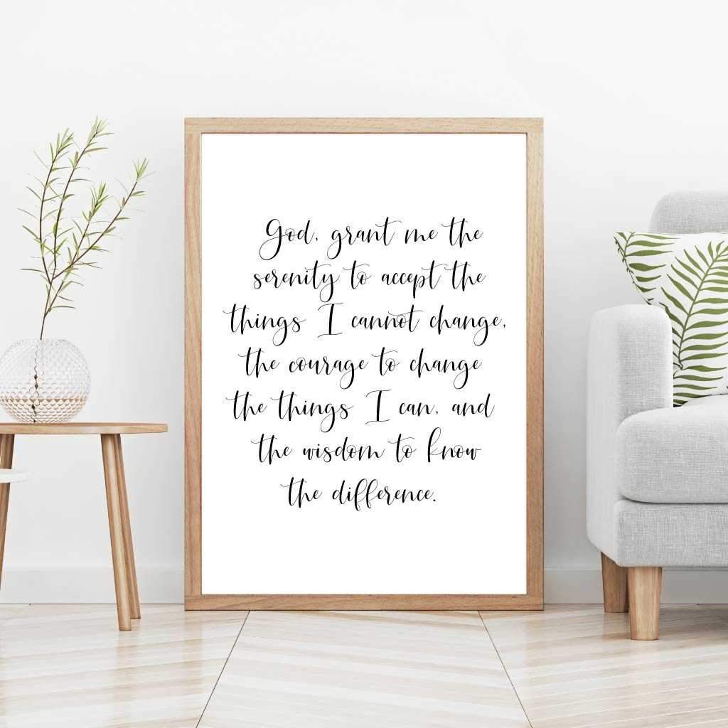 Printable God Grant Me Wall Art Template | Hadley Designs