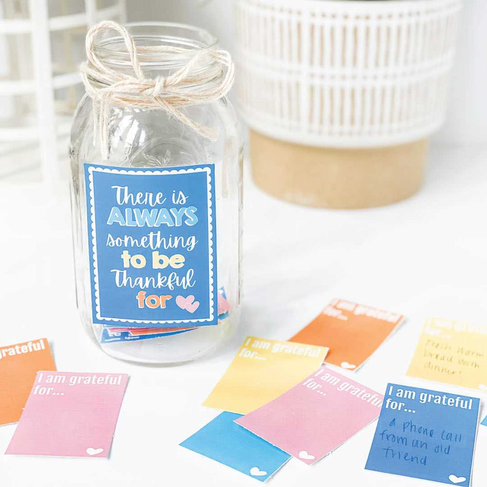 Printable Gratitude Jar Templates | Hadley Designs - Printables