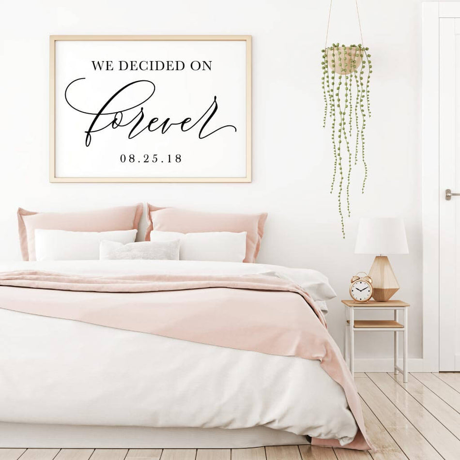 Printable We Decided On Forever Wall Art Template | Hadley Designs ...