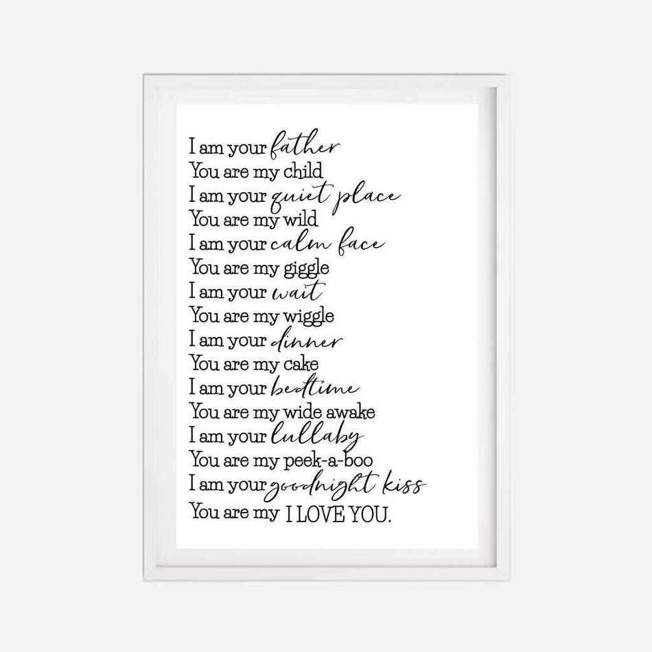 Printable I Am Your Father Wall Art Template | Hadley Designs - Printables