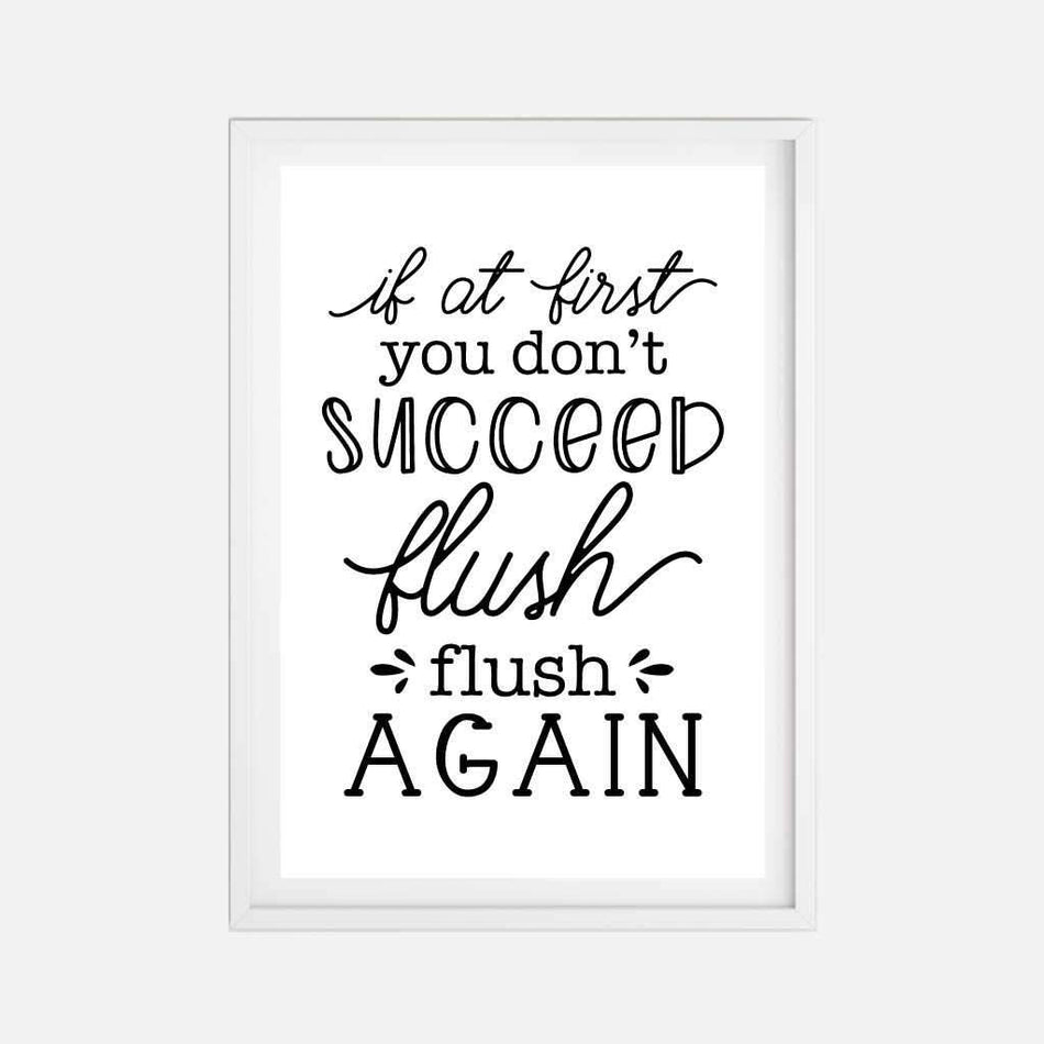 Printable If At First You Don't Succeed Wall Art Template | Hadley ...