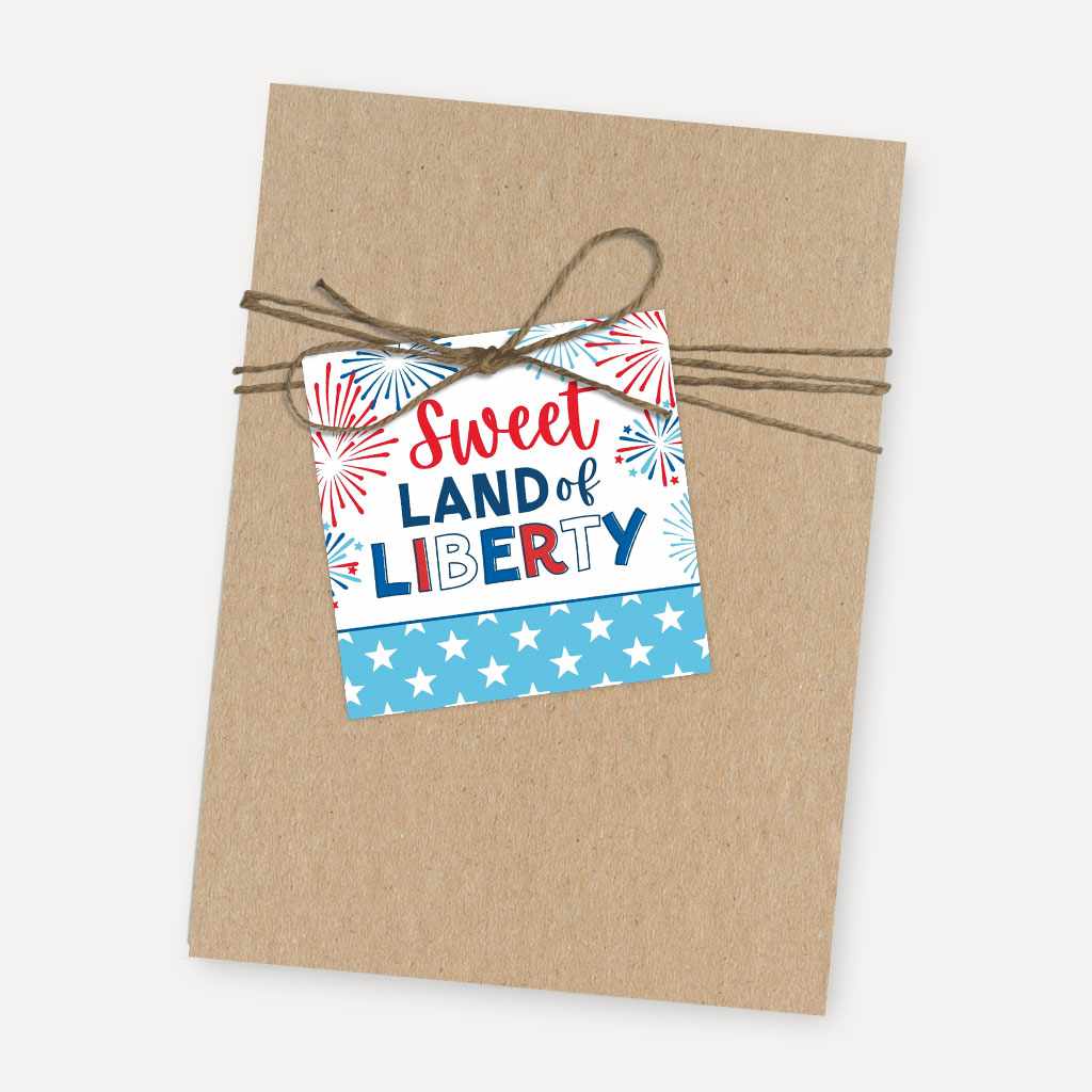 Printable Independence Day Favor Tags Template | Hadley Designs