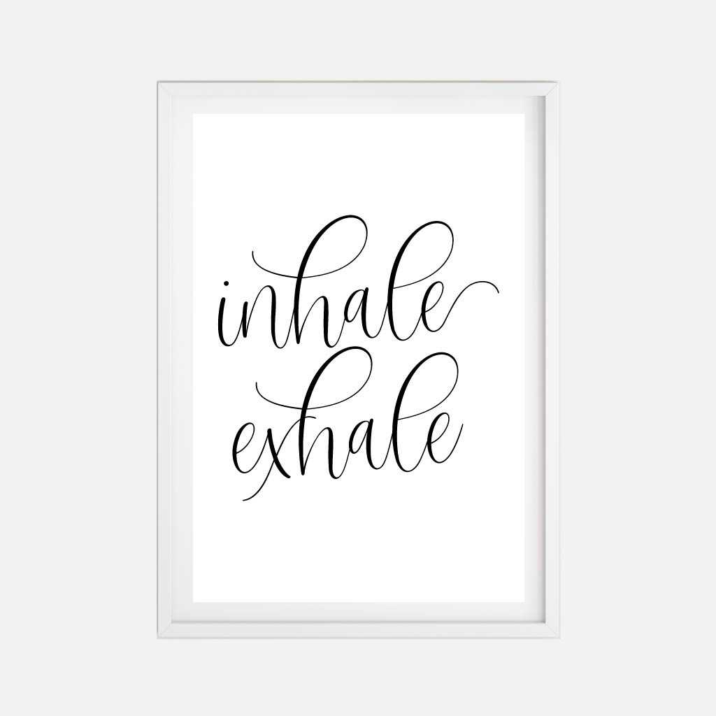Printable Inhale Exhale Wall Art Template | Hadley Designs - Printables