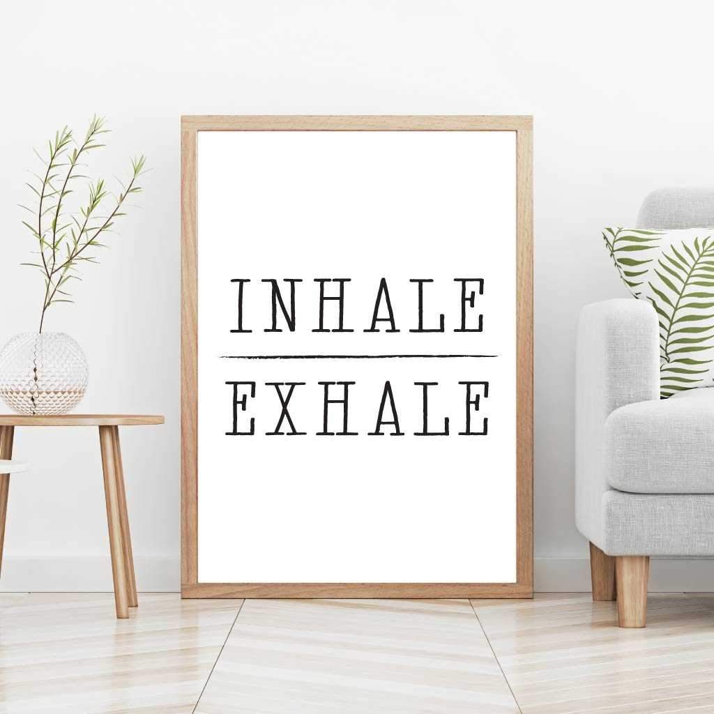 Printable Inhale Exhale Wall Art Template | Hadley Designs - Printables