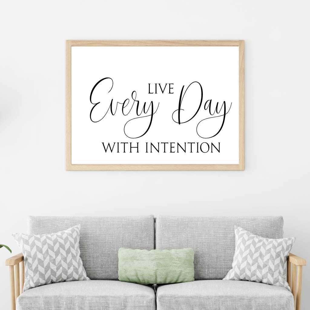 Printable Live Every Day Wall Art Template | Hadley Designs