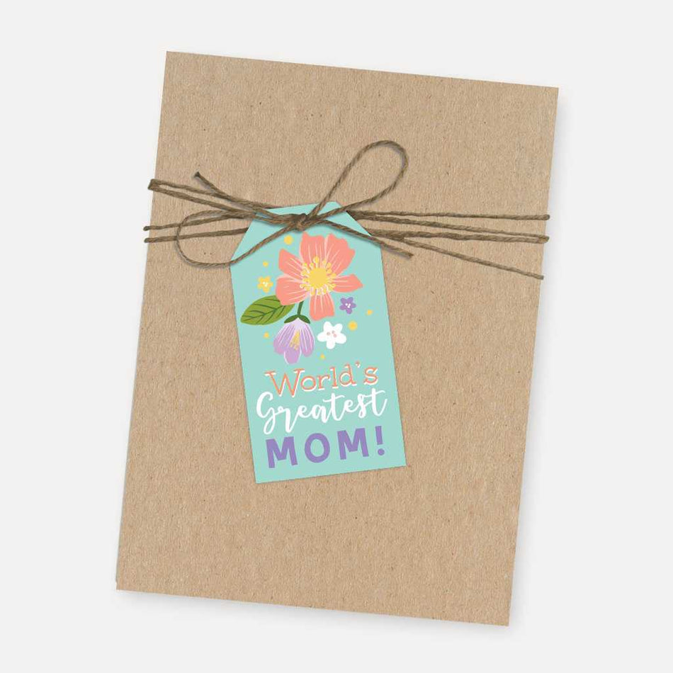 Printable Floral Mother's Day Gift Tag Template | Hadley Designs