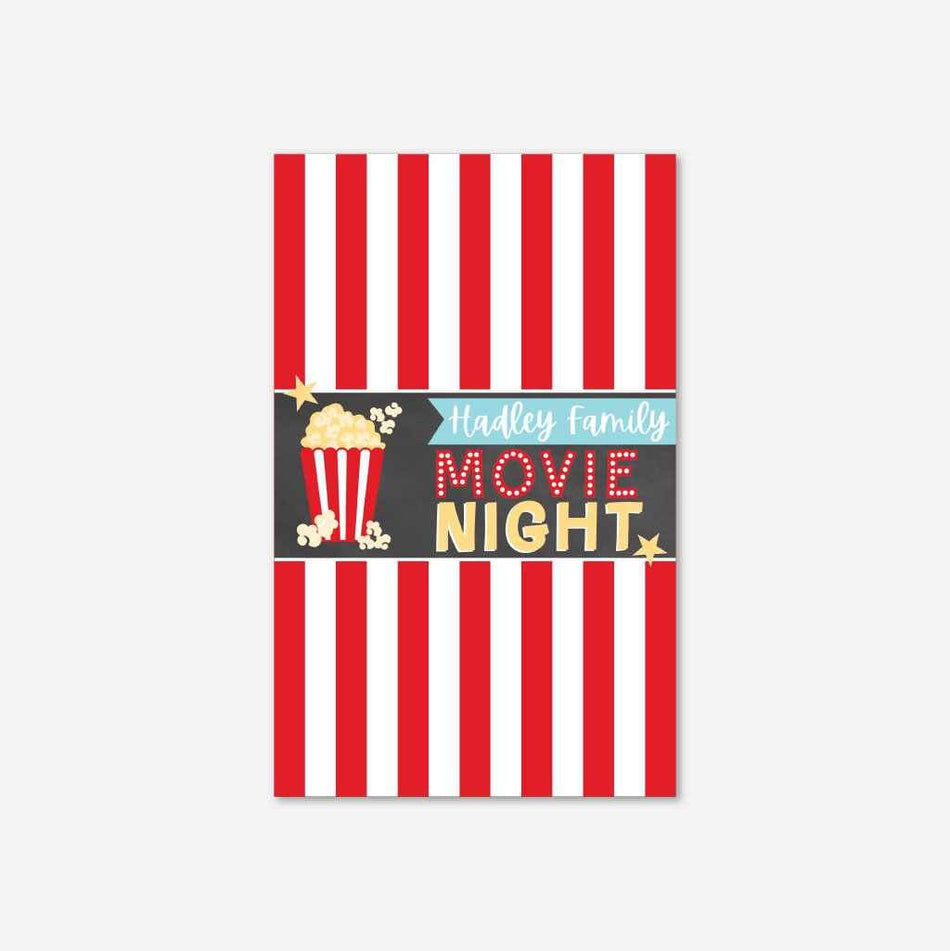 Printable Movie Party Candy Bar Wrapper Template | Hadley Designs
