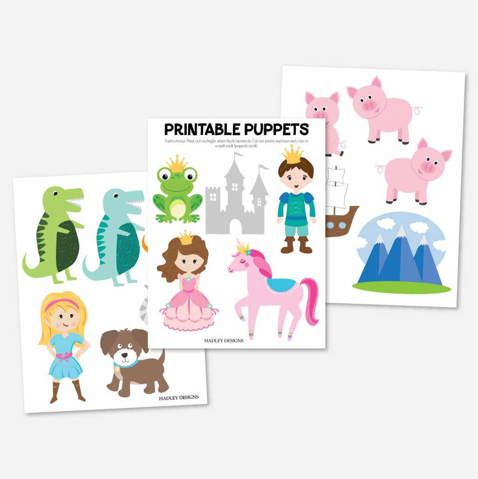 Printable Movie Party Puppet Theater Printables | Hadley Designs
