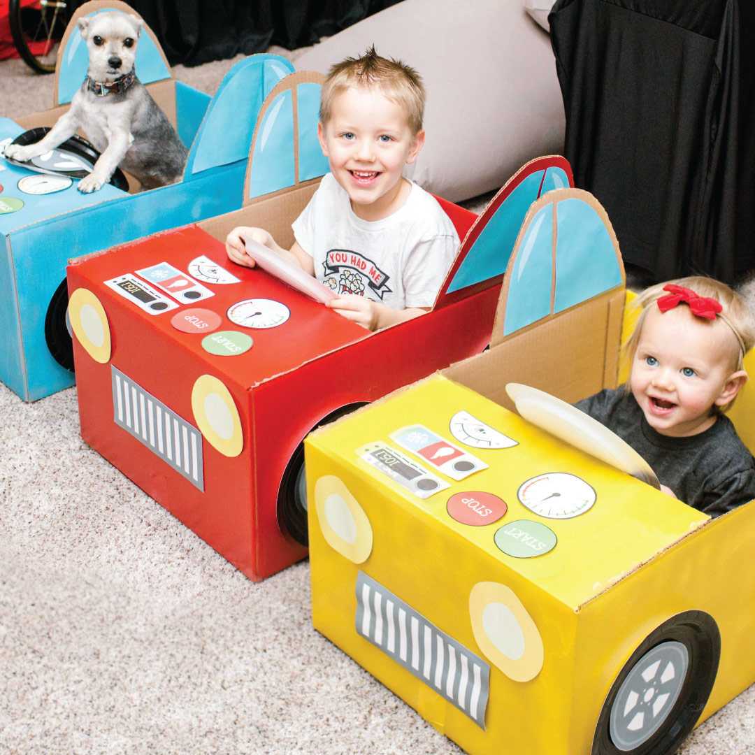 Printable Movie Party Cardboard Box Car Template | Hadley Designs