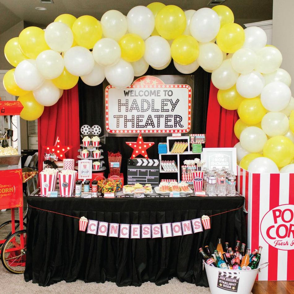 Printable Movie Party Complete Package Templates | Hadley Designs