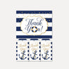 Printable Nautical Baby Shower Thank You Card and Favor Tags Templates ...