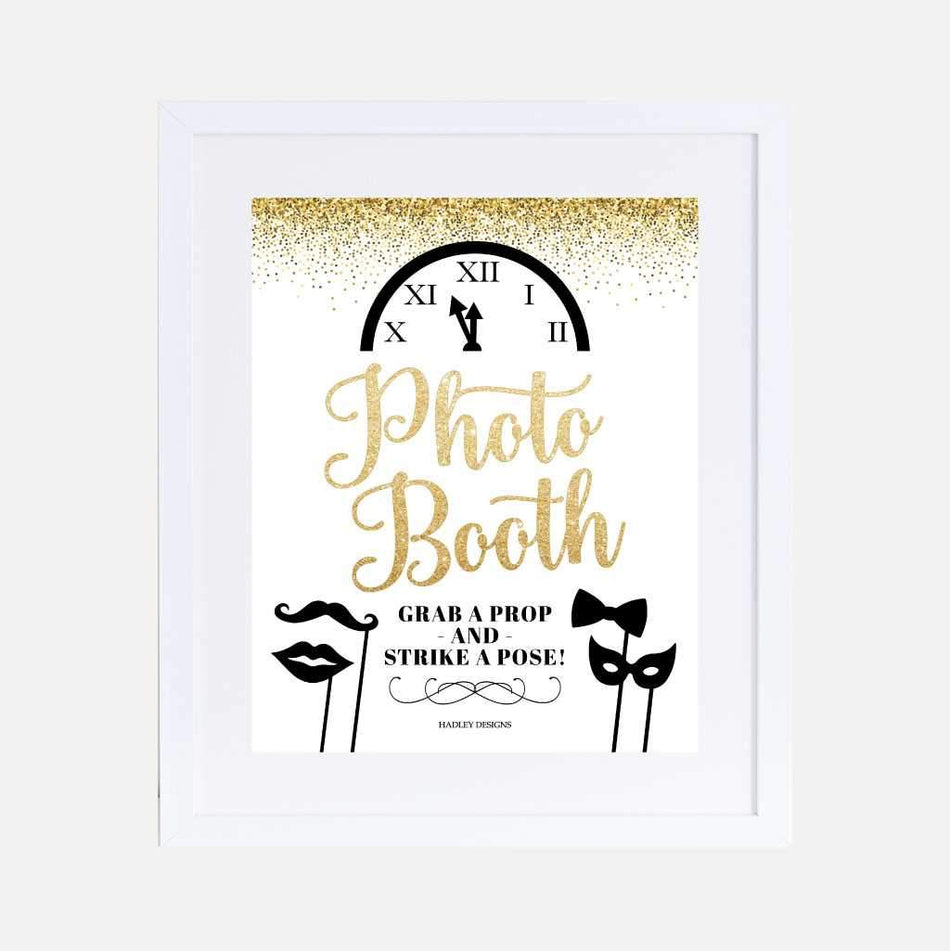 Printable New Years Eve Party Sign Set Templates | Hadley Designs