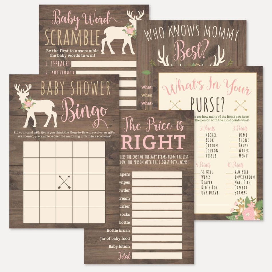 Deer Baby Shower Games Baby Shower Games To Play | Deer Creek Golf