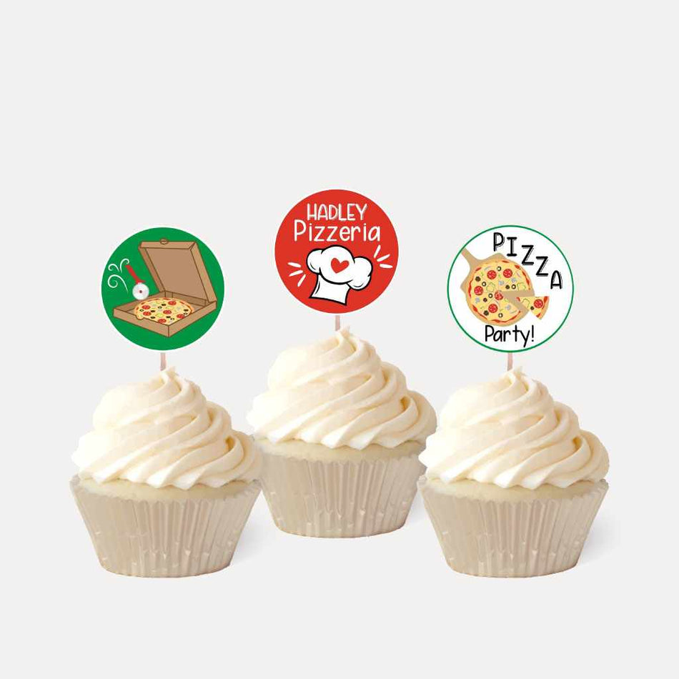 Printable Pizza Party Accessories and Decor Package Templates | Hadley ...