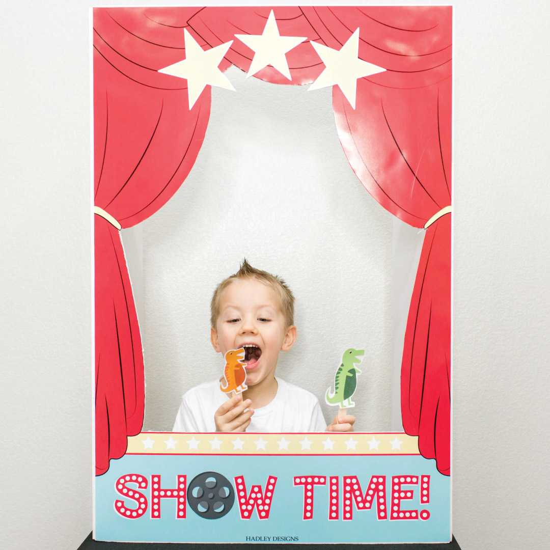 Printable Movie Party Puppet Theater Printables | Hadley Designs