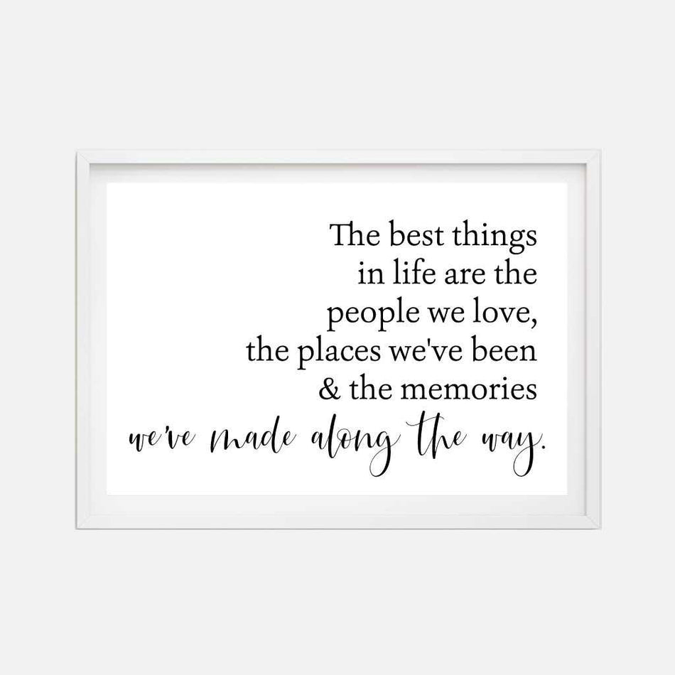 Printable The Best Things Wall Art Template | Hadley Designs