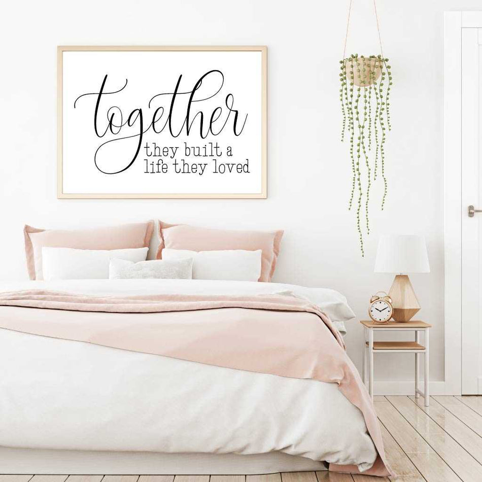 Printable Together They Built Wall Art Template | Hadley Designs